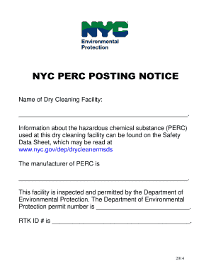 Fillable Online nyc Perc Form Fill-N-Save Fax Email Print - pdfFiller