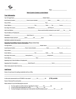 Fillable Online New Client Information Click to Download Fax Email Print - pdfFiller