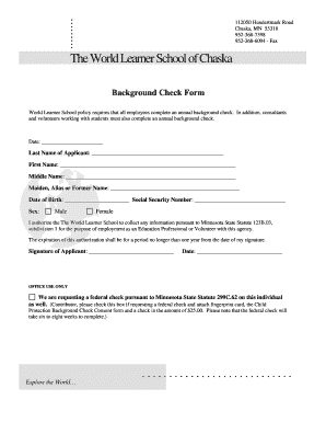 Fillable Online wlschaska Background Check Formdoc - wlschaska Fax ...