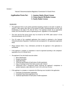 Fillable Online ntrc Application Form Amateur CB and Family Radio ...