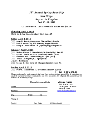 Fillable Online SDSR Order Form Fax Email Print - pdfFiller