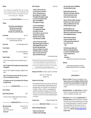 Fillable Online holytrinitypca Reflection Hymn of Preparation Oh, it is ...