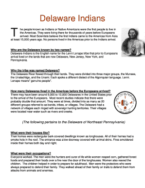 Fillable Online Delaware Indians Fax Email Print - pdfFiller