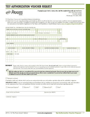 Fillable Online ets 2015-2016 The Praxis Series Information Bulletin ...