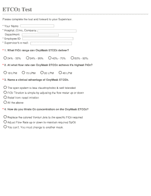 Fillable Online ETCO Test - bSouthmedicb Inc Fax Email Print - pdfFiller