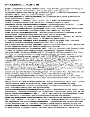 Fillable Online 172 110 22 Download sample physical exam form Fax Email ...