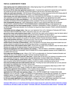 Fillable Online 172 110 22 nsfas agreement form. Download Free nsfas ...