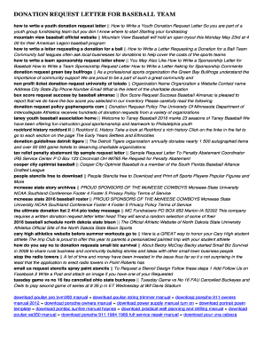 Fillable Online 172 110 22 Donation request letter for baseball team ...