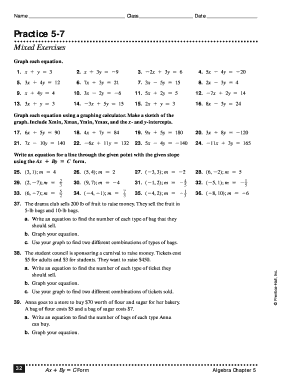 Fillable Online wiki mhshs 5-7 Practice Mixed Ax By C Form Fax Email ...