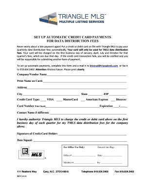 Fillable Online Automatic Credit Card Payment Form for Web Vendors Fax ...