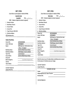 Fillable Online realtynewsindia NEFT CHALLAN FORMAT 1docx ...