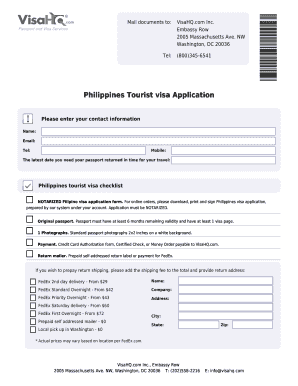 Fillable Online Philippines Visa Application for Citizens of Tonga ...