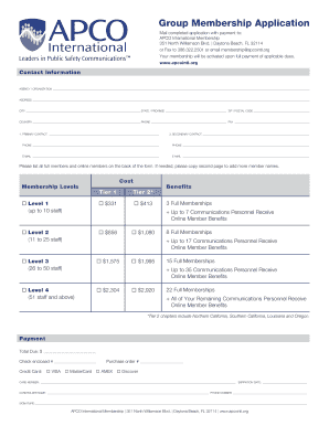 Fillable Online ilapco Group Membership Application - Illinois APCO Fax Email Print - pdfFiller