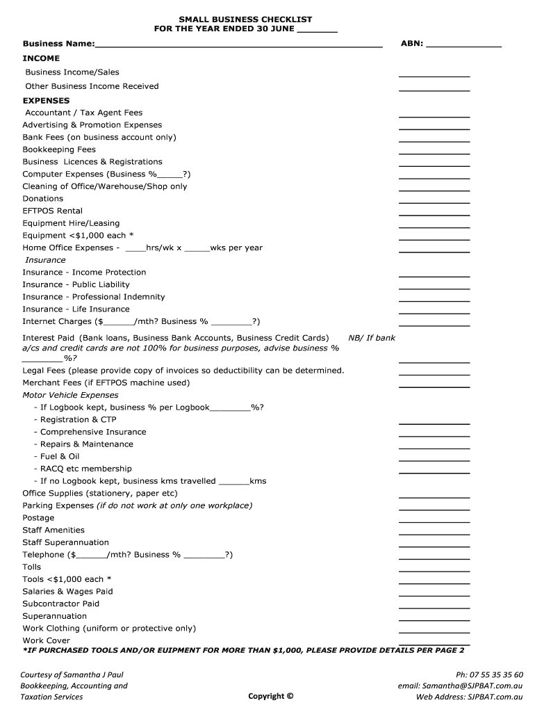 Fillable Online Business Checklist Small Client Bsjpbatbbcombau Fax fillable-online-business-checklist-small-client-bsjpbatbbcombau-fax