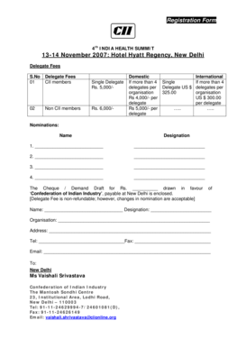Fillable Online ibef Delegate-Reply Form - ibef Fax Email Print - pdfFiller