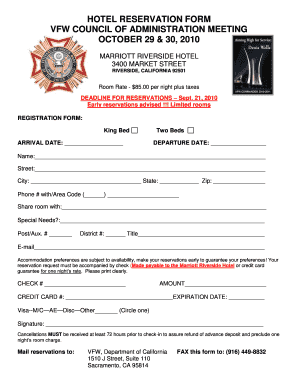 Fillable Online MARRIOTT RIVERSIDE HOTEL Fax Email Print - pdfFiller