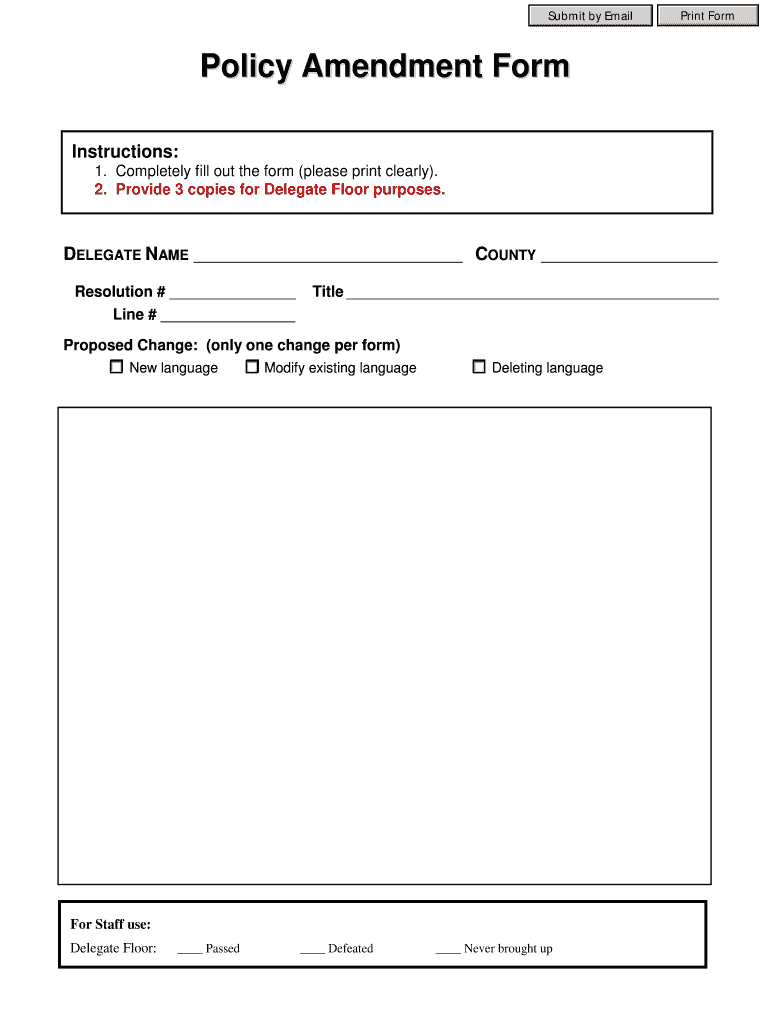 Fillable Online Using this amendment form Fax Email Print - pdfFiller