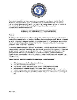 Fillable Online admin mtu MTA Participation Guidelines & Signature Form ...