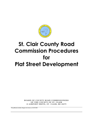 Fillable Online sccrc-roads Procedures and Specifications for Plat ...