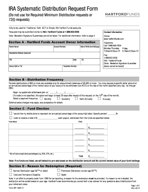 Fillable Online IRA Systematic Distribution Request Form (Do not ...