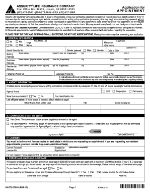 Fillable Online APPOINTMENT Fax Email Print - pdfFiller