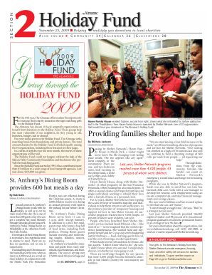 Fillable Online Holiday Fund Fax Email Print - pdfFiller