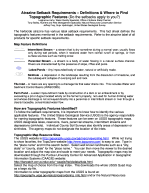 Fillable Online Atrazine Setback Definitions and Maps - Office of ...