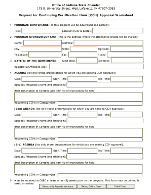 Fillable Online View the CCH Worksheet - Office of Indiana State ...