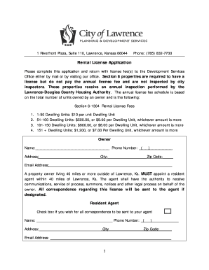 Fillable Online lawrenceks 1 riverfront plaza lawrence ks form Fax ...