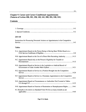 Fillable Online opm Chapter 9 - Career and Career-Conditional ...