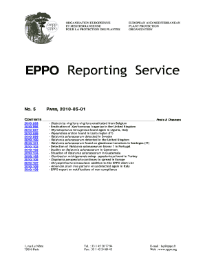 EPPO Reporting Service