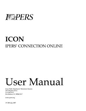 Fillable Online ipers ICON - IPERS - ipers Fax Email Print - pdfFiller