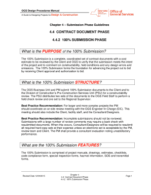 Fillable Online ogs ny 4 CONTRACT DOCUMENT PHASE Fax Email Print ...