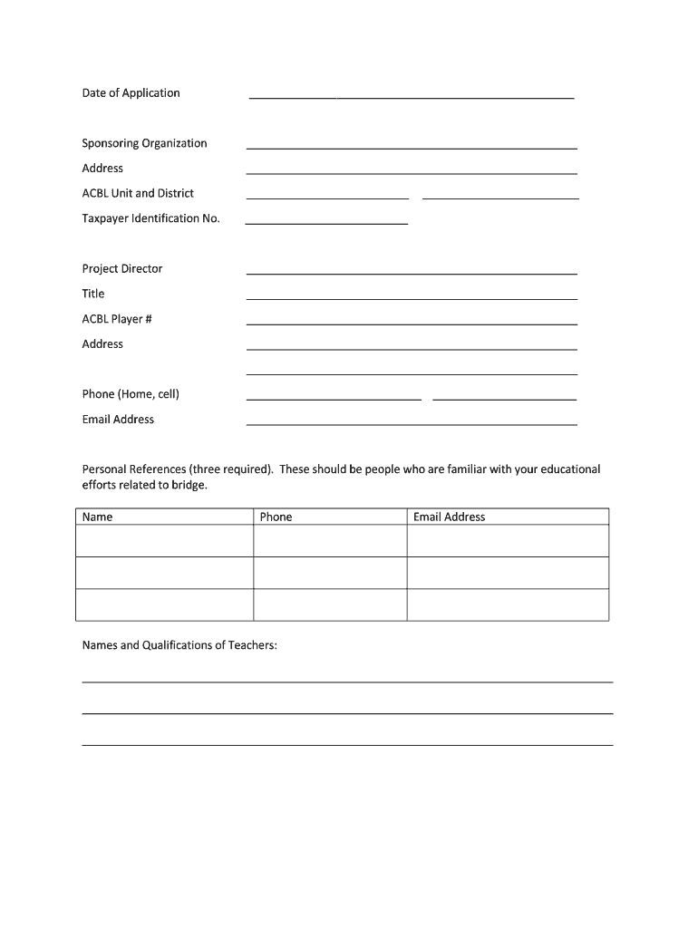 Fillable Online web2 acbl ACBL Educational Foundation Fax Email Print ...