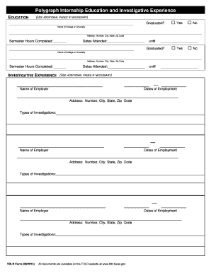 Fillable Online Polygraph Internship Education and Investigative ...