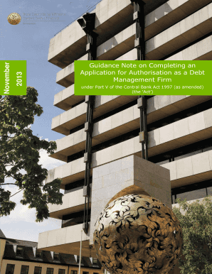 Fillable Online centralbank Guidance Note for Completing Application ...