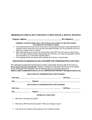 Fillable Online o b5z Disclosure Brokerage Form For Unrepresented Part ...