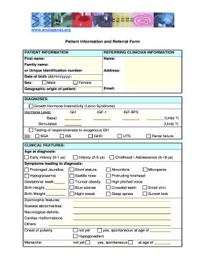 Fillable Online uni-leipzig Patient Information and Referral Form GHR ...
