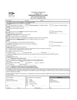 Fillable Online Application Form for Multiple Transactions - MPA Fax ...
