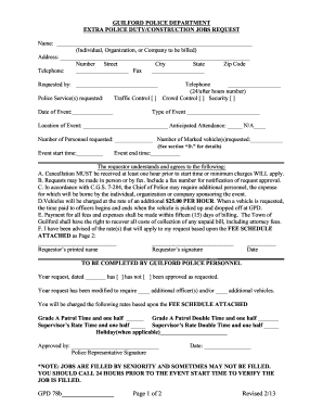 Fillable Online ci guilford ct Request for Outside Services - Town of ...