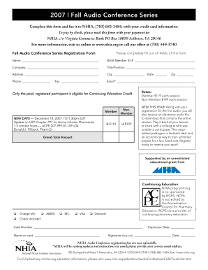 Fillable Online nhia nhia regi form Fax Email Print - pdfFiller