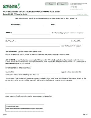 Fillable Online PRESCRIBED FORM/TEMPLATE: MUNICIPAL COUNCIL ... Fax ...