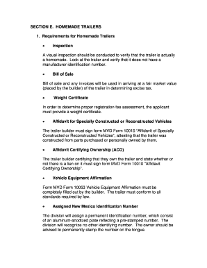 homemade trailer bill of sale Forms and Templates - Fillable ...