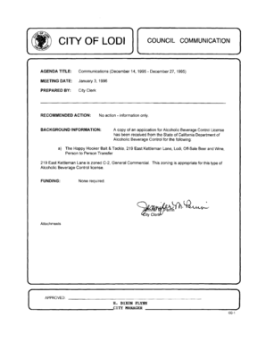 Fillable Online A copy of an application for Alcoholic Beverage Control ...