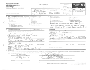 Fillable Online Kevin stevens for city council. form 460 - kevin ...