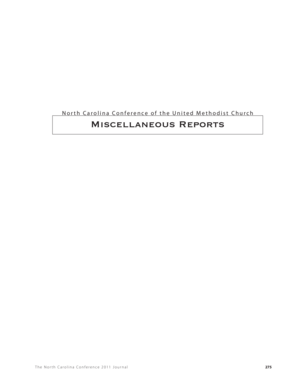Fillable Online journal nccumc Miscellaneous Reports - NCC Journal - NCCUMC - journal nccumc Fax ...
