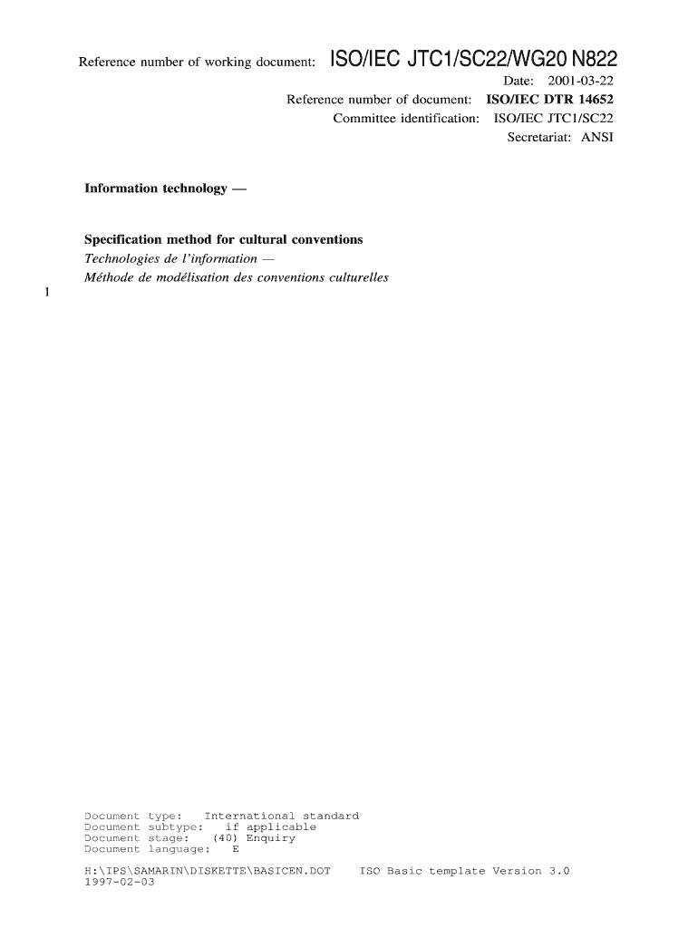 Fillable Online open-std N1301 - Open Standards Fax Email Print - pdfFiller