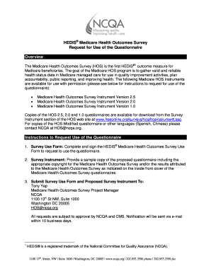 Fillable Online HEDIS Medicare Health Outcomes Survey Fax Email Print ...