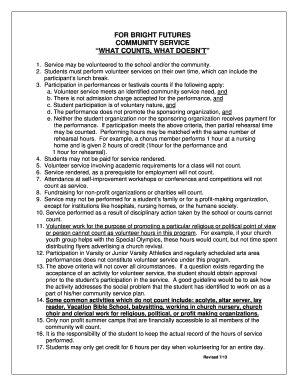 Fillable Online FOR BRIGHT FUTURES Fax Email Print - pdfFiller