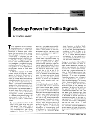 Fillable Online ite Traffic engineers are occasionally faced with a ...